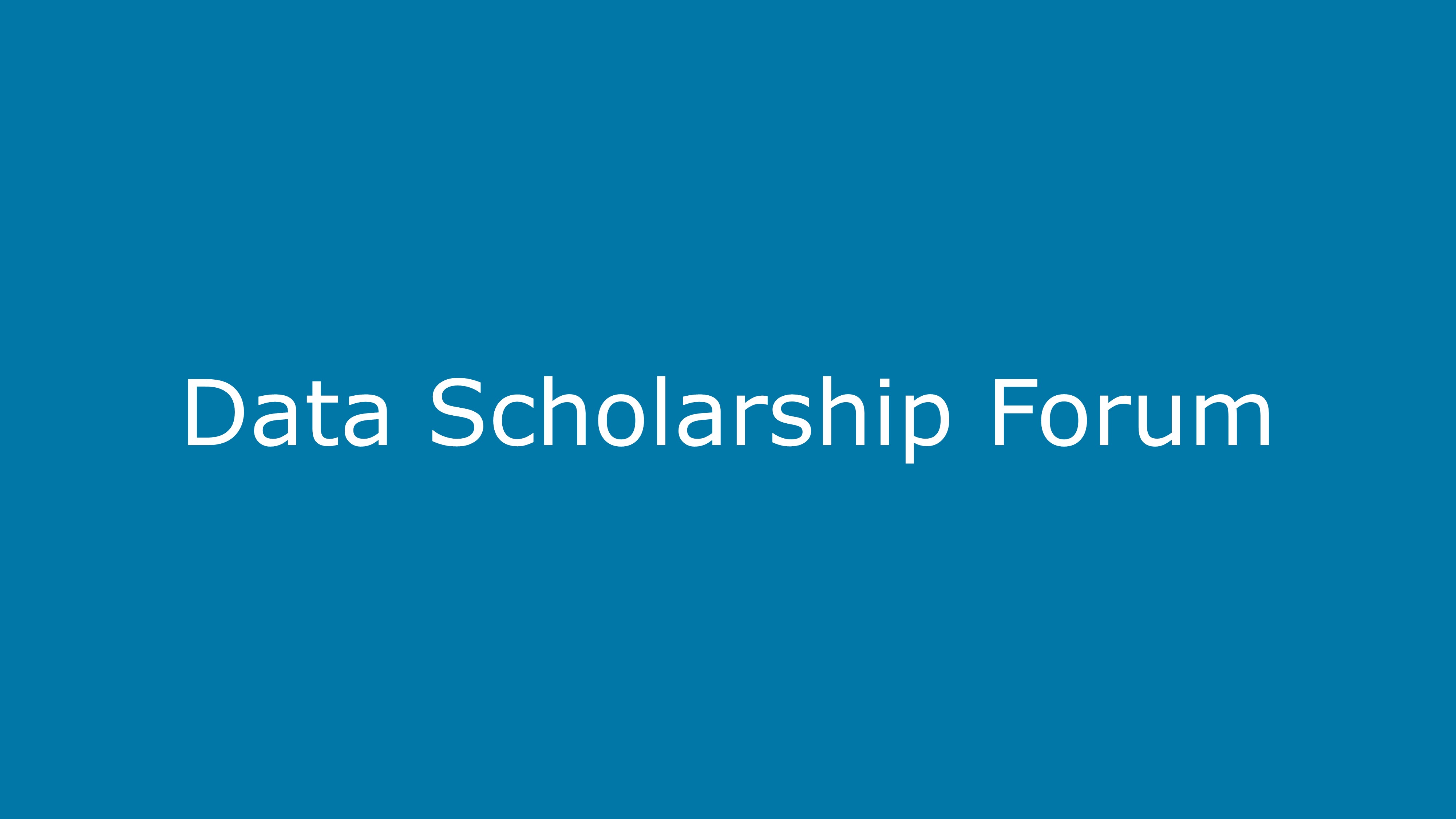Data Scholarship - University of Nottingham Ningbo China